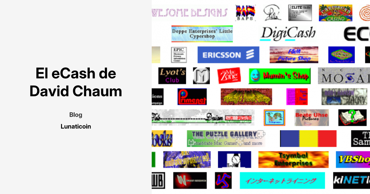 El eCash de David Chaum