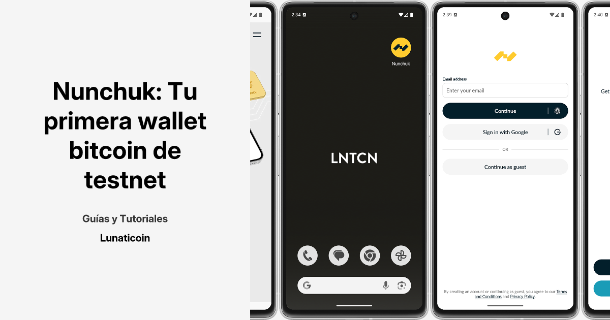 Nunchuk: Tu primera wallet bitcoin de testnet